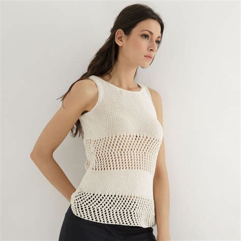 Top Knit Pattern Pdf Lace Top Pattern For Women Etsy