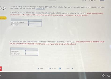 Solved An Asset Was Purchased Three Years Ago For 170000
