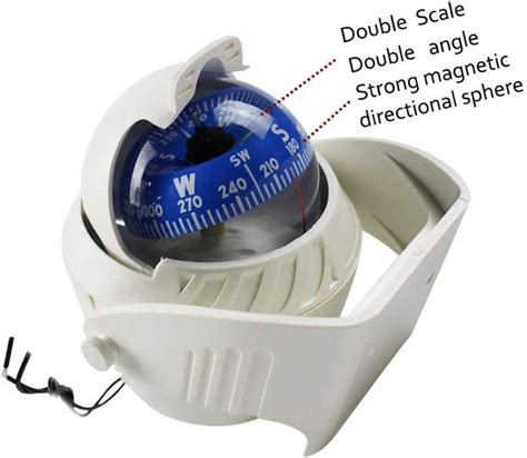 Flush Mount Boat Compass With Light Marine Navigation Electronic