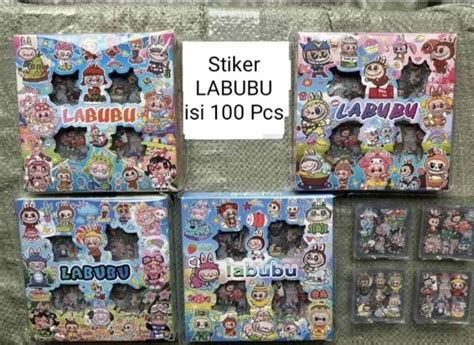 100 Pcs Stiker Momo Labubu Stiker Momo Labubu Stiker Labubu Stiker Viral Lazada Indonesia
