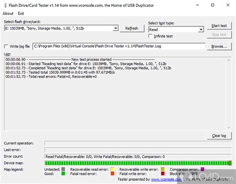 Flash Drive Tester Screenshots