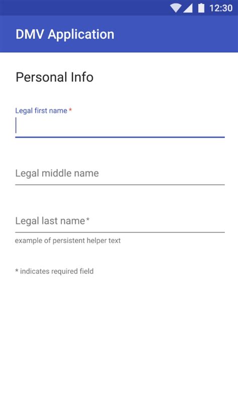 Forms Material Design Required Field User Experience Stack Exchange