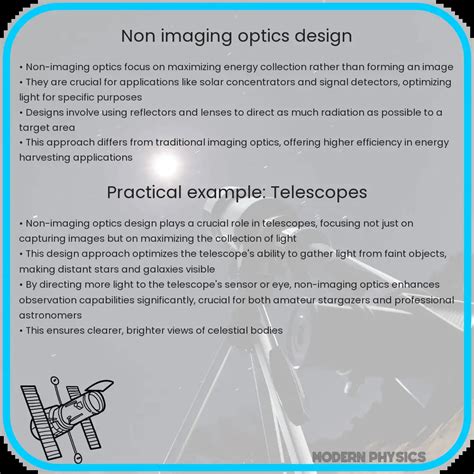 Non Imaging Optics Design Efficiency Precision Innovation