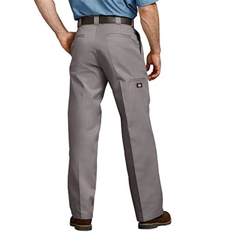 Dickies Mens Loose Fit Double Knee Twill Work Pant Silver Gray 38w X
