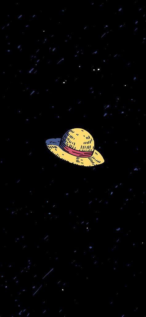 One Piece Luffy Straw Hat Space Minimalist Wallpapers Iphone Hd