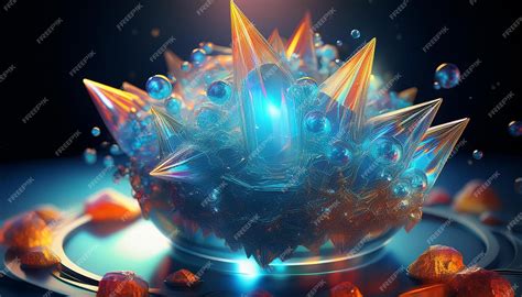 The Process Of Crystallization In Inorganic Chemistry Showing Crystals