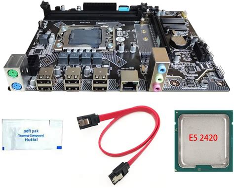 PRIZOM X79 PC-Motherboard + E5 2420 CPU + WäRmeleitpaste + SATA-Kabel ...