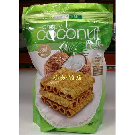 【小如的店】costco好市多代購~tropical Fields 椰奶酥捲每包265g 960032 蝦皮購物