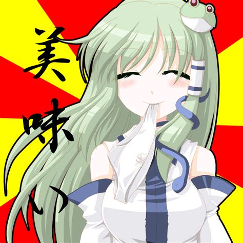 Safebooru Blush Closed Eyes Detached Sleeves Eyes Closed Frog