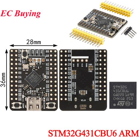 2pcs1pc Stm32g431cbu6 Stm32 迷你核心芯片開發板模塊 Stm32g431 Arm Corte 蝦皮購物
