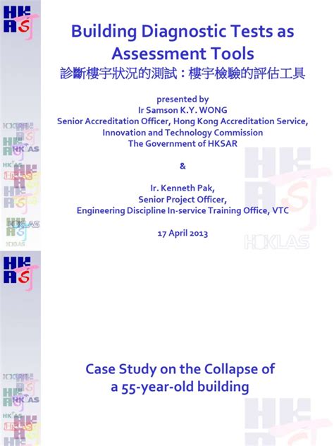 Building Diagnostic Tests Assesst Tool Lr Pdf Concrete Materials