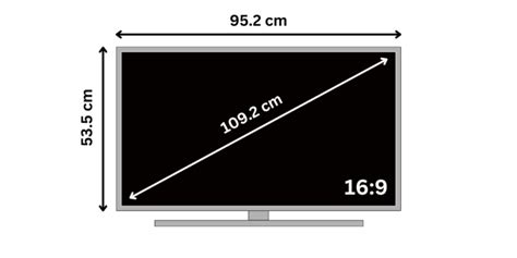43 Inch TV Dimensions | Television Size, Length, Width
