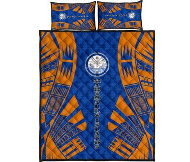 Marshall Islands Quilt Bed Set Marshall Islands Seal And Polynesian