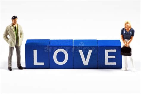 Man And Woman Figurines On The Spelled Word Sex Stock Image Image Of