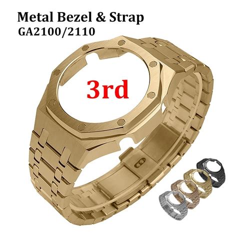 สายนาฬิกาข้อมือสเตนเลส และเคส สําหรับ Casio G Shock Ga2100 Ga2110 รุ่นที่ 3 Shopee Thailand