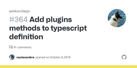 Add Plugins Methods To Typescript Definition · Issue 364 · Iamkun