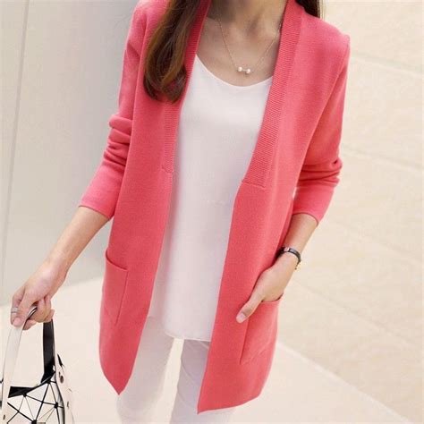 Women Cardigan Style Open Sweater Coat