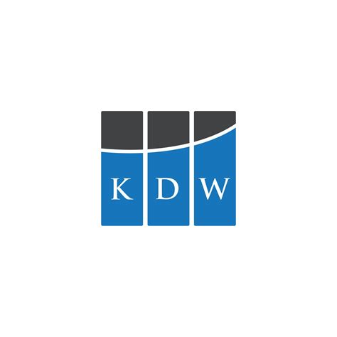 Kdw Letter Logo Design On White Background Kdw Creative Initials
