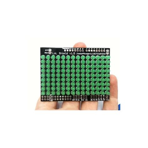 Lol Shield Green A Charlieplexed Led Matrix Kit For Arduino 15 Kamami On Line Store