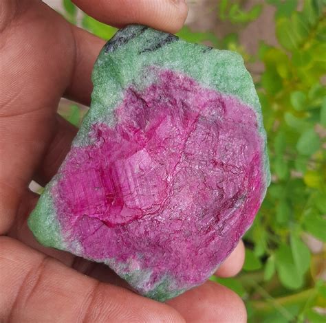 AAA Quality Ruby Zoisite Raw Natural Ruby Zoisite Rough Etsy