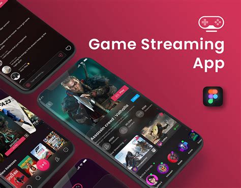 Game Streaming App | UI Design | Figma