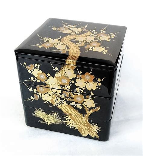 42％割引ブラック系【 大感謝セール】 重箱 おせち 三段重 漆塗り 黒南天蒔絵 65寸 内朱 195cm 漆器 夏夏休み 季節年中