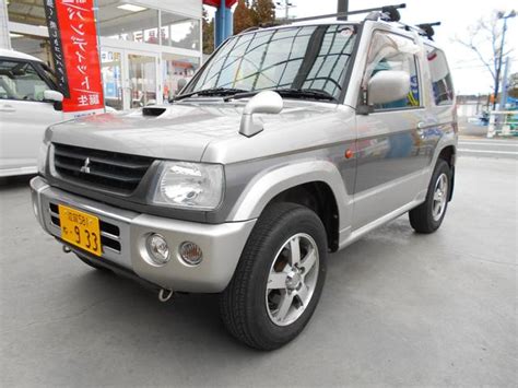 三菱 パジェロミニアニバーサリーリミテッドの中古車 車体価格39万円 2002平成14年式 走行67万キロ 車体色ライトシルバーii