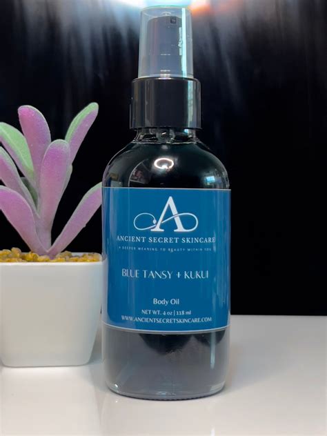 Blue Tansy Kukui Body Oil Nourish Dry Dull Skin Long Lasting Mois