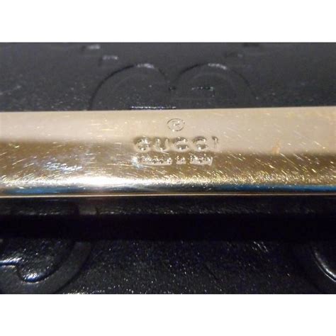グッチシマ 【中古】gucci Wホック 二つ折り財布 Gucciシマ レザー ブラック 112664 サカイのリサイクルショップ