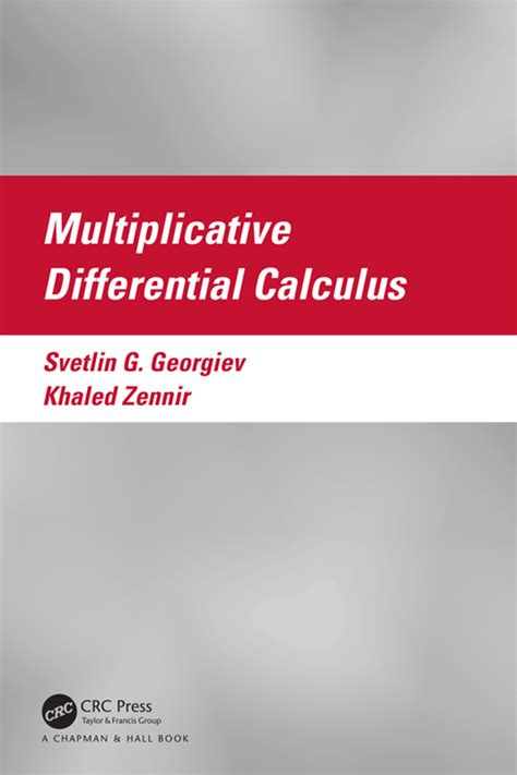 Multiplicative Differential Calculus 1st Edition Premiumjs Store