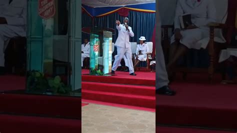 My Son Captain Isaac Kyale Preaching At Kyamutwooi Corps Courtesy Of