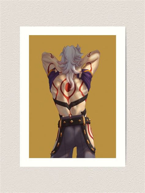 Arataki Itto Genshin Impact Art Print For Sale By Soulfy Redbubble
