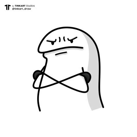 Flork Enojado Florkofcows Icons Stickers Whatsapp Funny Stick Figures Funny Doodles Cute