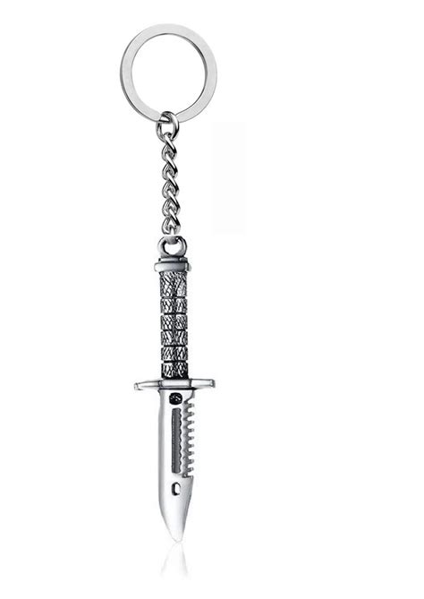 Yüksek Kalite Punk Hip Hop Hançer Bıçak Anahtarlık
