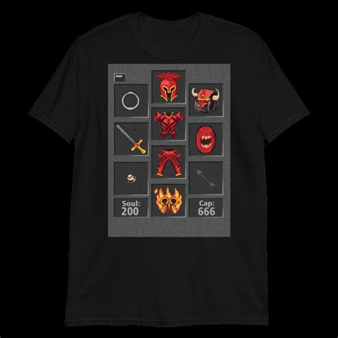 Tibia Shirt Magic Sword Tibia Demon Legs Tibia Tibia Game Shirt Etsy