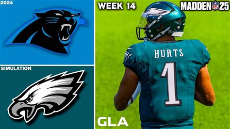 Eagles Vs Panthers Week 14 Simulation Jalen Hurts Madden 25