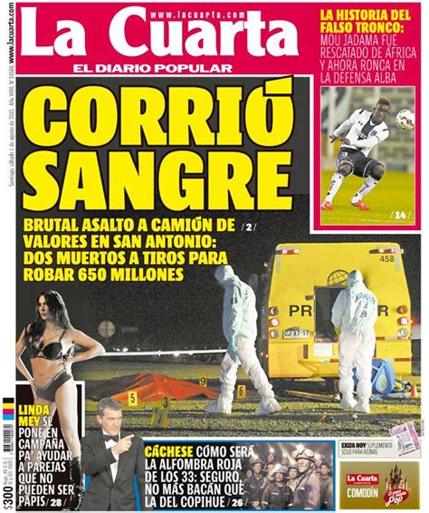 La Cuarta On Twitter Ya Est Disponible La Portada De La Cuarta De Este S Bado De Agosto