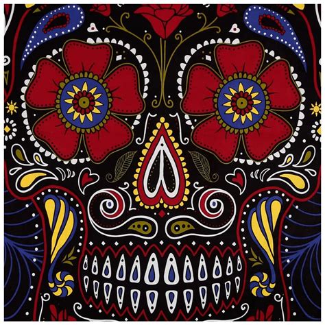 Sugar Skull Tapestry Day Of The Dead Wall Art Grandado