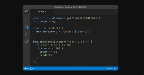 Operator Mono Themes By Valiantsin Vs Code Themes