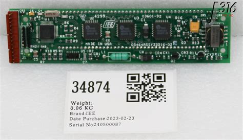 34874 Iee Pcb Vacuum Fluorescent Display Vfd 05464assy33016 02 03601