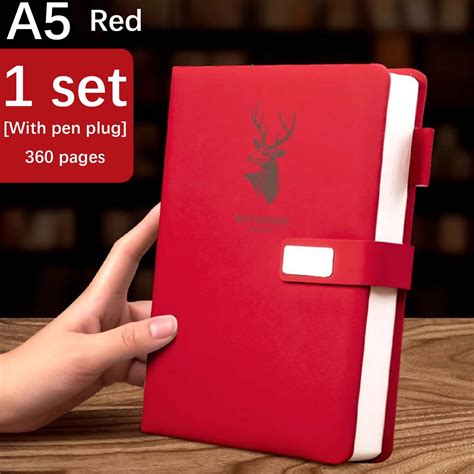 Gazhek Aesthetic Planner Paper Red Weekly And Monthly Planner Jan 2025