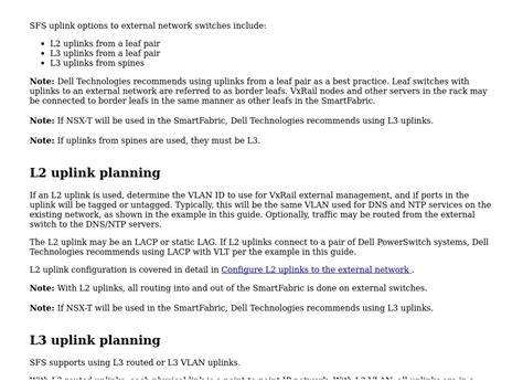 Uplink Options Dell Networking Smartfabric Services Deployment With Vxrail 7 0 400 Dell