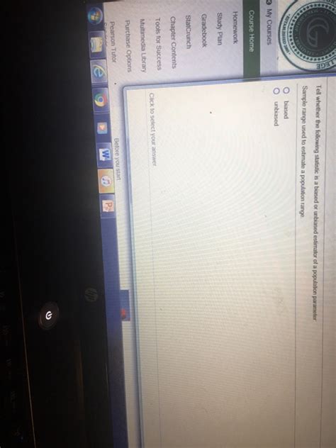 Solved O Biased Unbiased Chegg