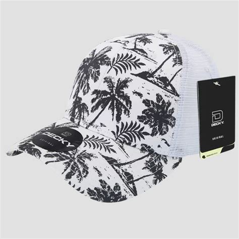 Decky 6000 L C Patterned Trucker Caps 17 71