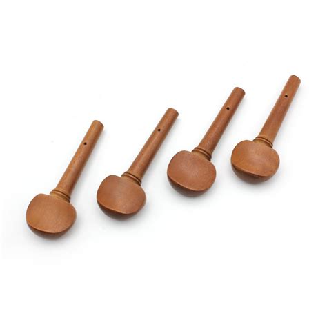 Bt 4pcs 4 4 Size Violin Fiddle Tuning Peg Set Jujube Wooden Replacement