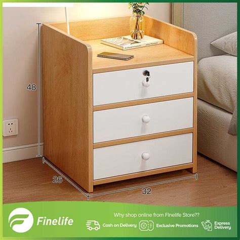 Finelife Minimalist Lock Kahoy May Mga Kahon Na Mag Alok Kwarto