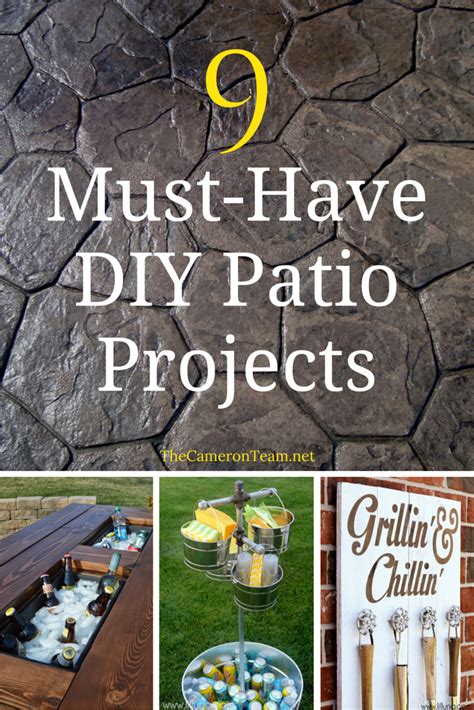 9 Must Have Diy Patio Projects The Cameron Team