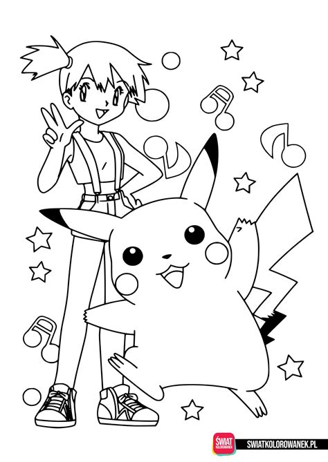 Kolorowanki Pikachu Światkolorowanekpl