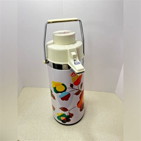 Whale Brand Dining Retro 97s Funky Floral Air Pot Carafe With Air