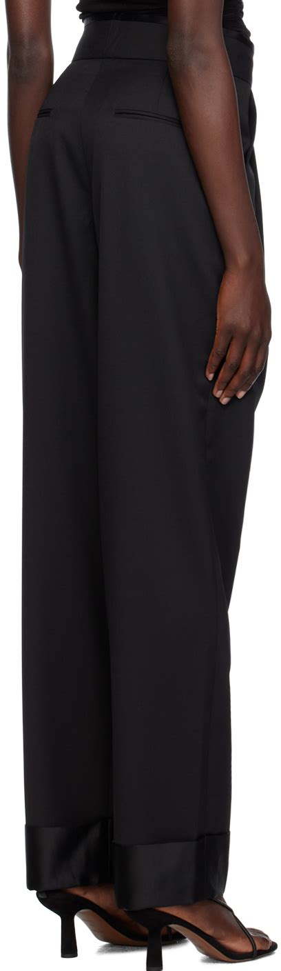 Christopher Esber Black Pegged Trousers Christopher Esber